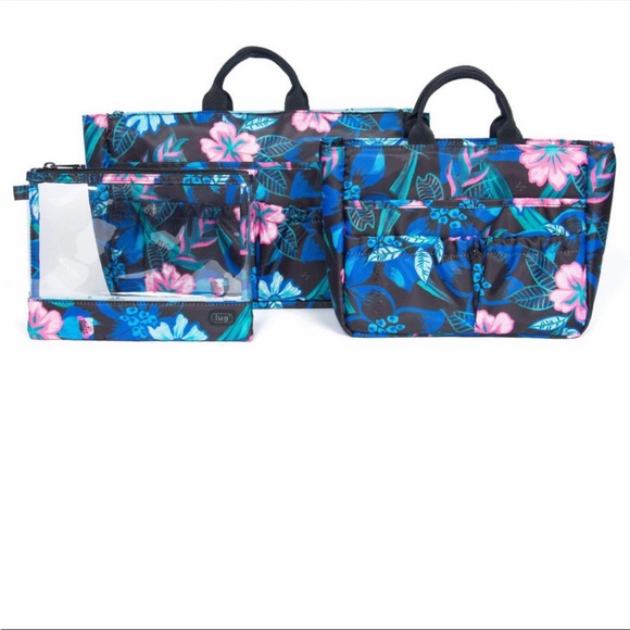 lug | Bags | Lug Chariot 3 Piece Handbag Organizer Resort Black | Poshmark